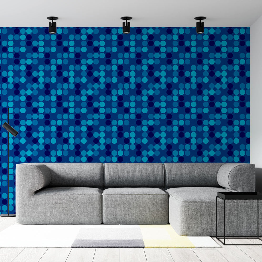 Papier peint bleu