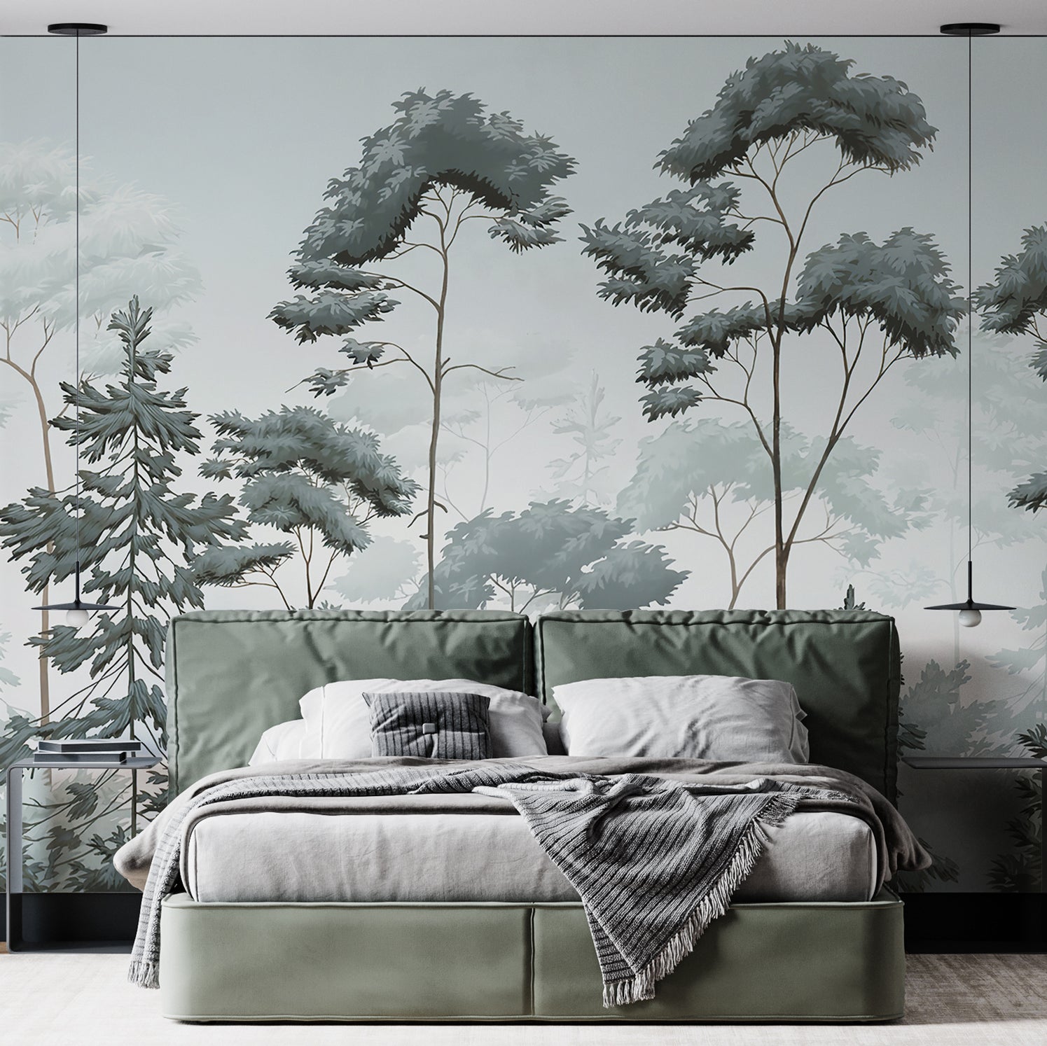 Papier Peint Forêt | Arbres et designs panoramiques modernes ...