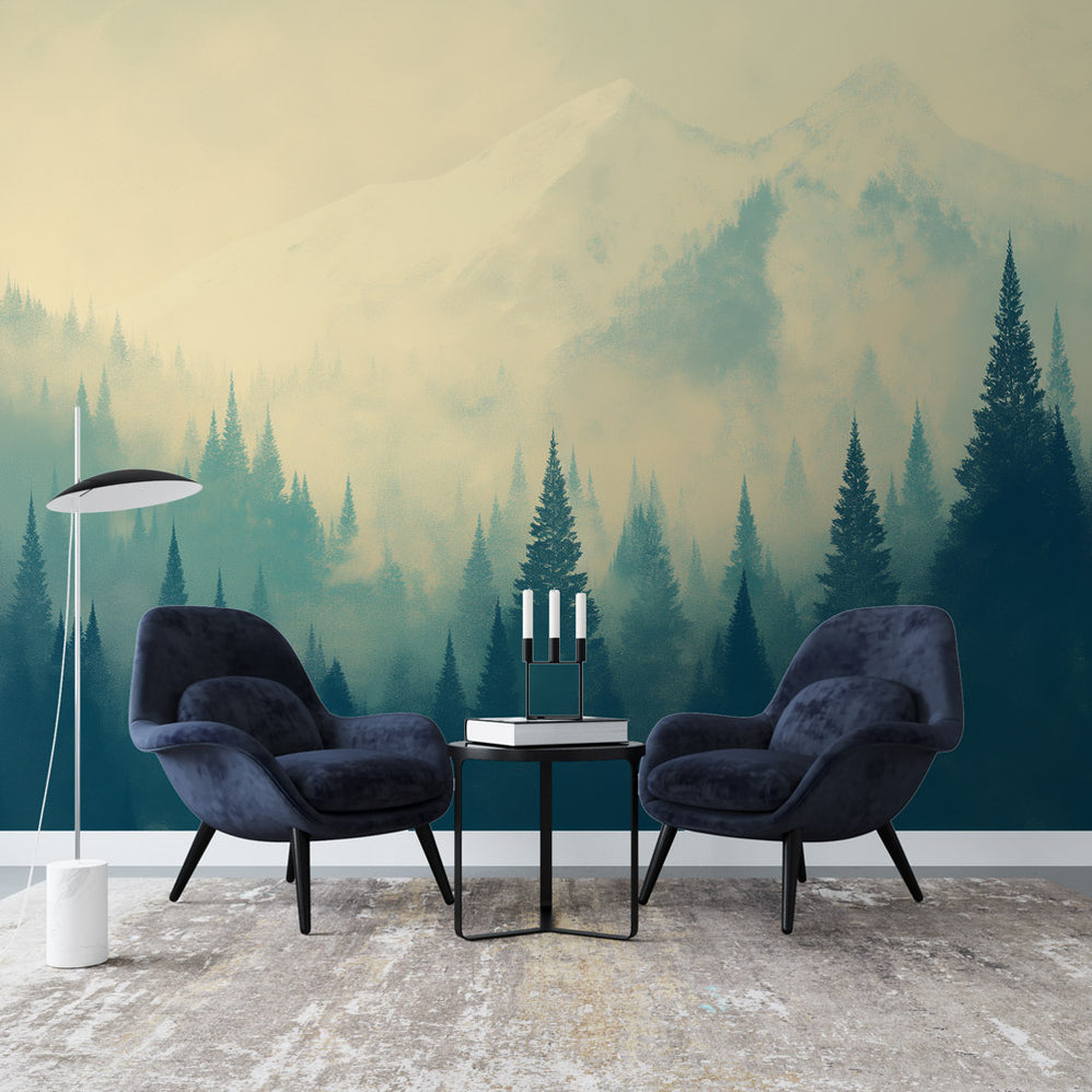 Papier Peint Forêt | Arbres et designs panoramiques modernes — Page 2 ...