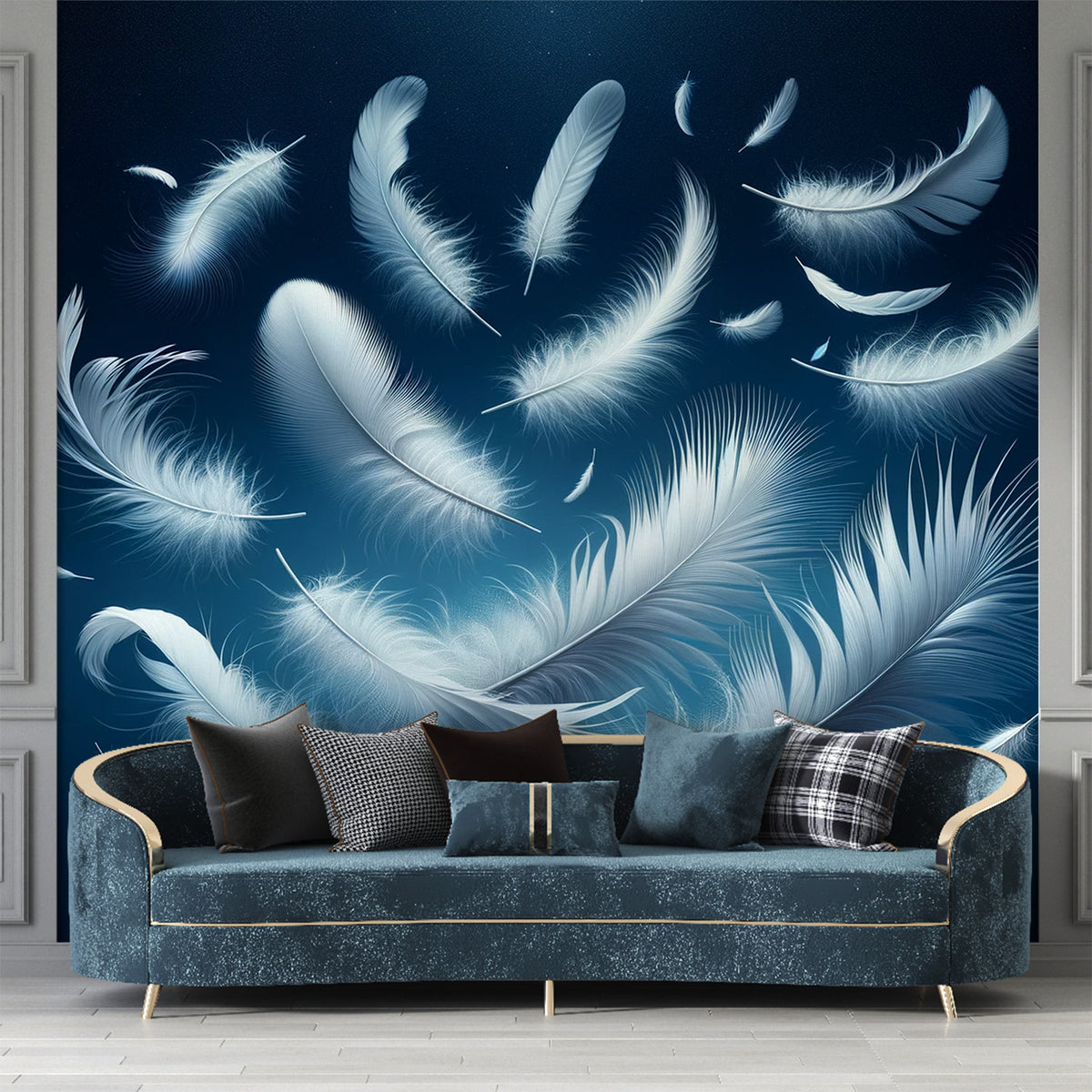 Papier Peint Plume Leroy Merlinnull