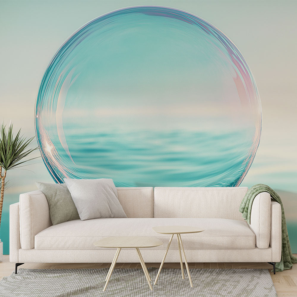 Papier peint bulle d'eau | Design moderne et apaisant — LePapierPeint